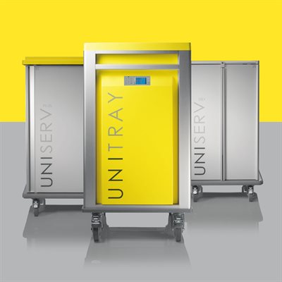 Chariot de remise en température UNITRAY – Ergogrip Inc.